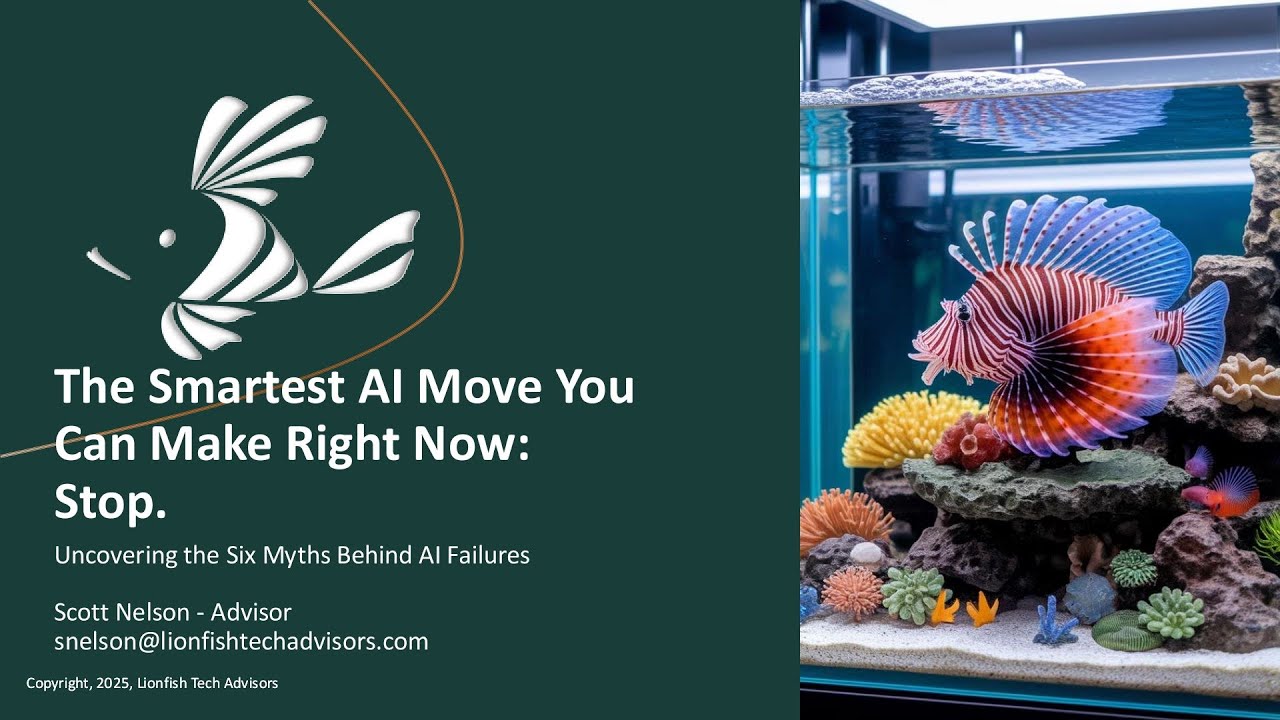 Webinar: The Smartest AI Move You Can Make Right Now: Stop. - YouTube