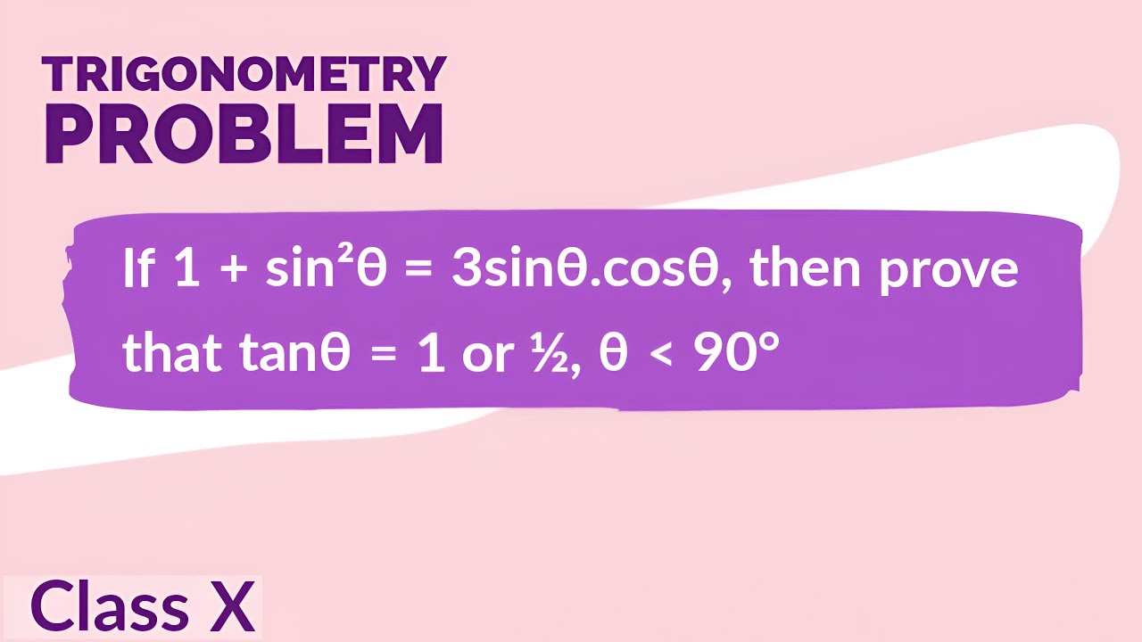If (1+sin square theta=3sin theta.cos theta),then prove that tan theta ...