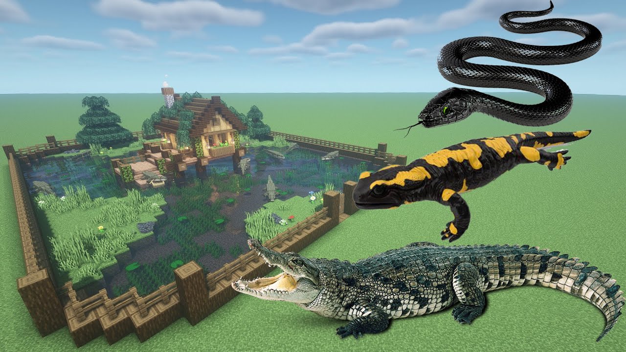 How To Make a Black Mamba, Crocodile, and Salamander Farm in Minecraft ...