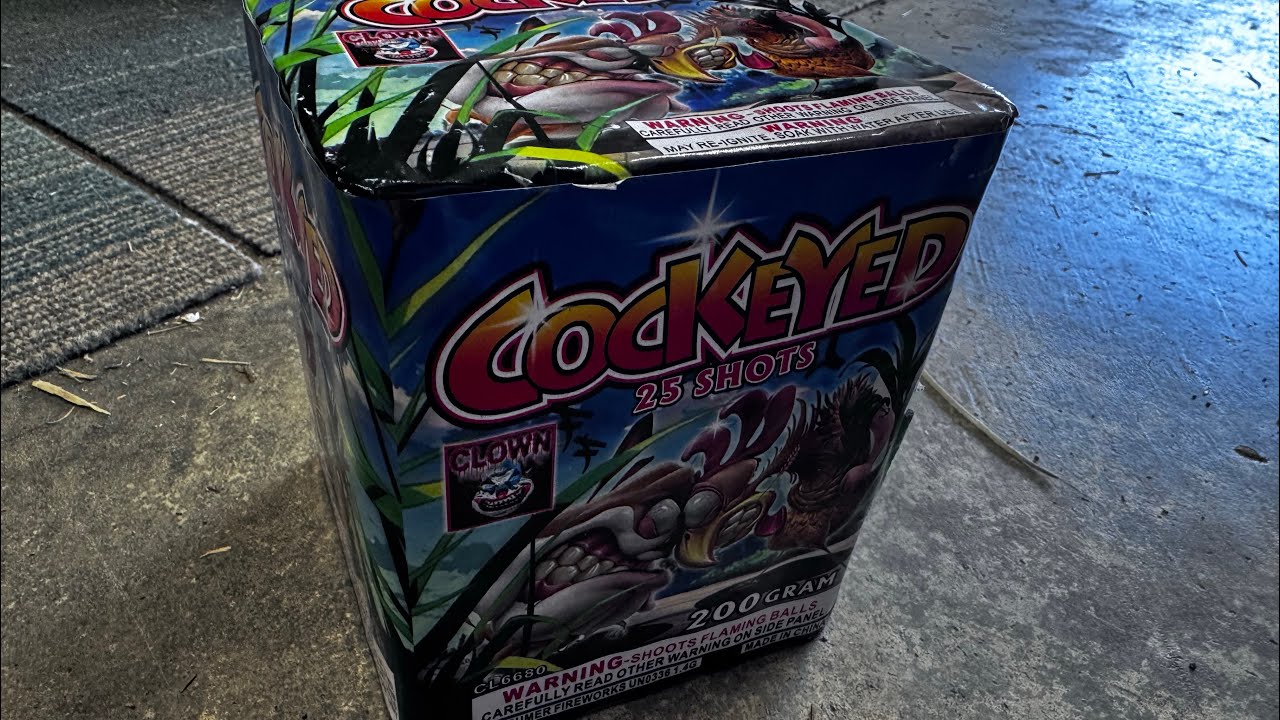 COCKEYED 25 shot firework cake by CLOWN 🔥🔥💥🧨 - YouTube