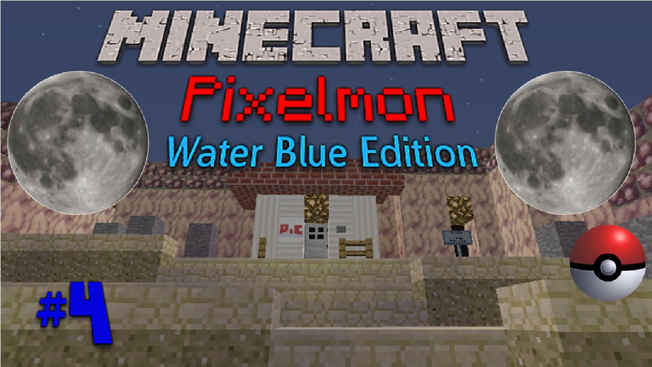 Minecraft Pixelmon- Water Blue Edition #4: "Mt. Moon!" - YouTube