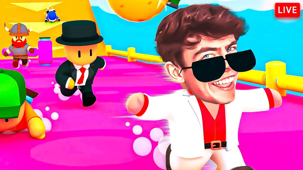 10 STUMBLE GUYS WINS IN ONE STREAM... (AGAINST SUBSCRIBERS) - YouTube