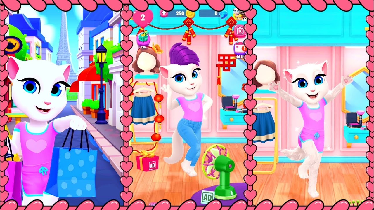 my talking angela My Talking Angela 2 VS My Talking Tom 2 Android ...