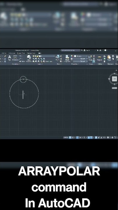 ARRAYPOLAR command in AutoCAD - YouTube