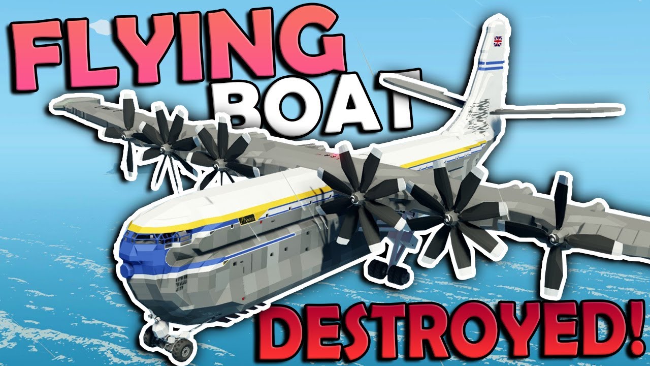 AWESOME Flying Boat SHOT DOWN By JETS! In Stormworks! - YouTube