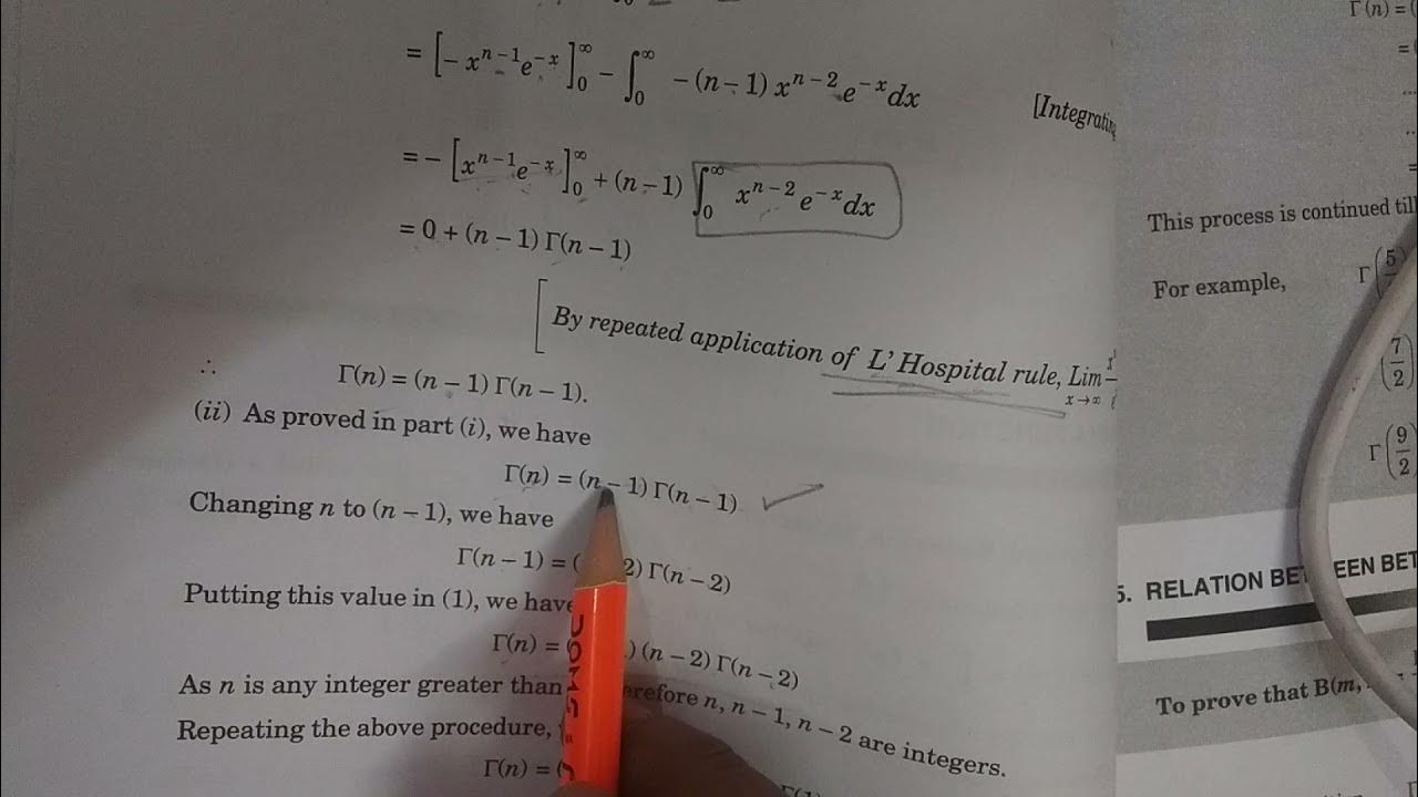 Lecture 3, Beta and Gamma Functions, Real and Complex Analysis, B.A./B.Sc. 6th Sem. - YouTube