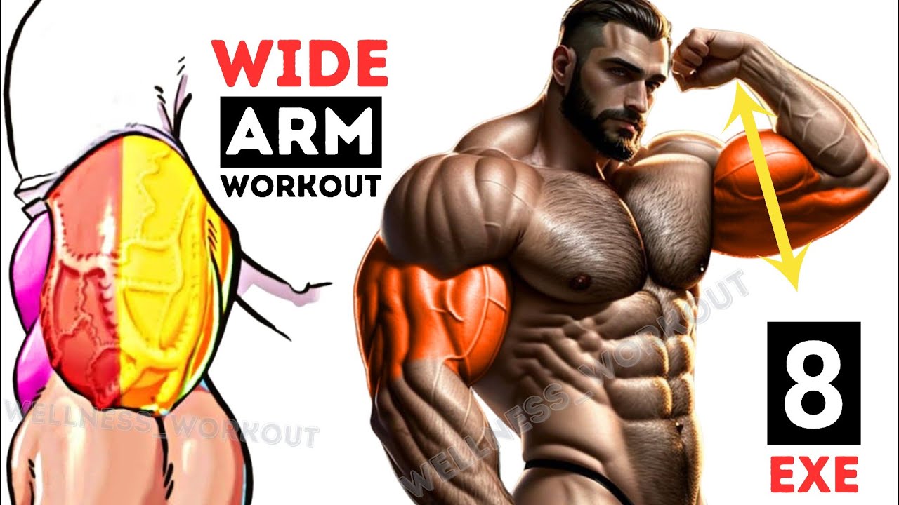 How To Get Wider Arm 8 Best Exercises Biceps And Triceps Workout Youtube