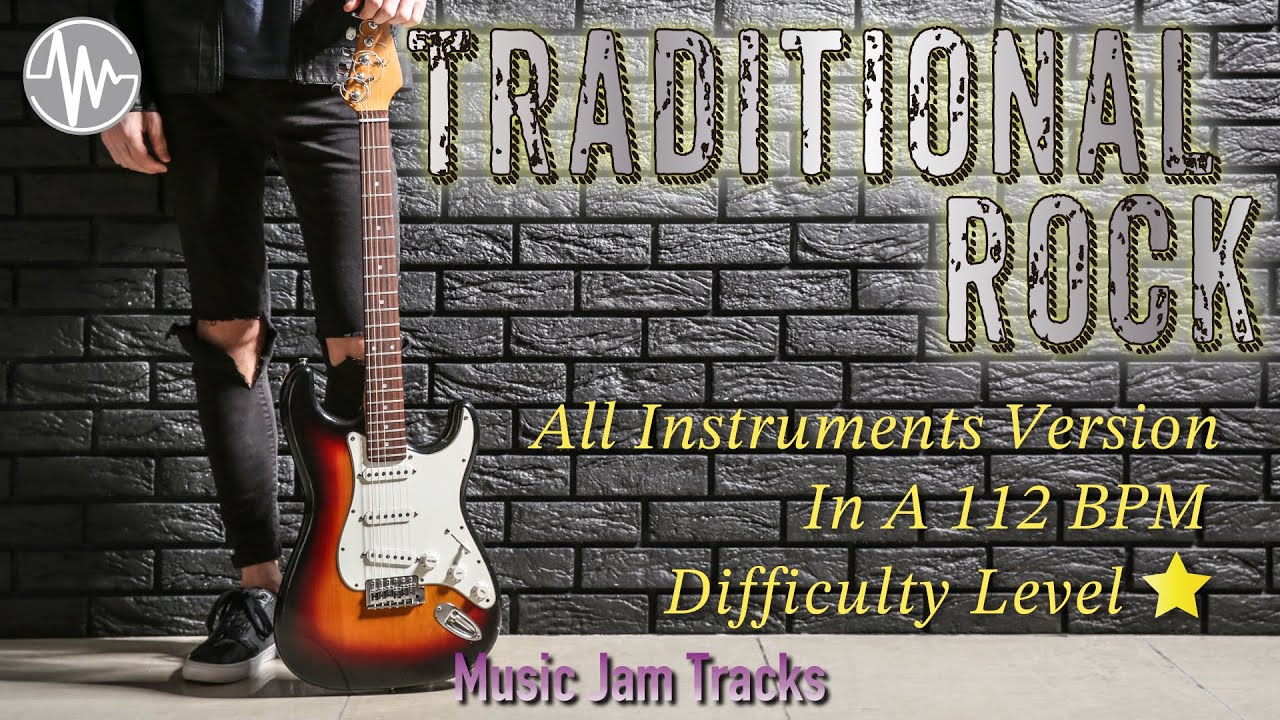 Traditional Rock Jam All Instruments Backing Track | A Major BPM112 ...