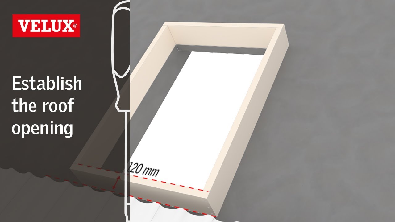 VELUX How to establish a window roof opening in concrete roofs - YouTube