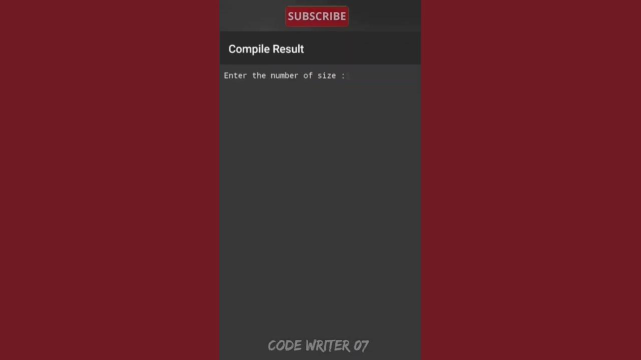 Normal C Pattern Program Tutorial Video 💯🧠 Youtubeshorts Coding Codewriter07 Youtube