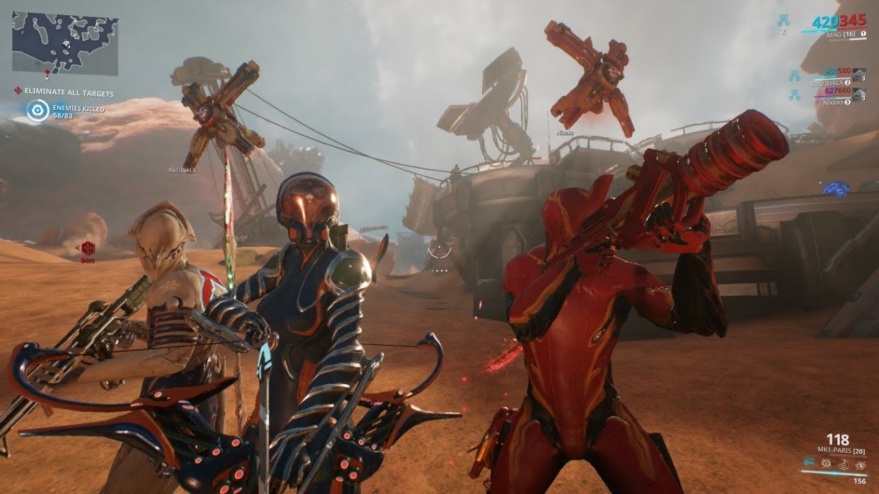 WARFRAME mars mission AUGUSTUS excavation mission full gameplay ...