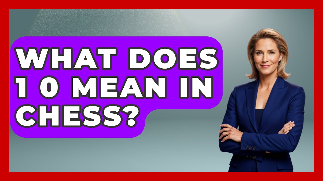 What Does 1 0 Mean In Chess The Board Game Xpert YouTube