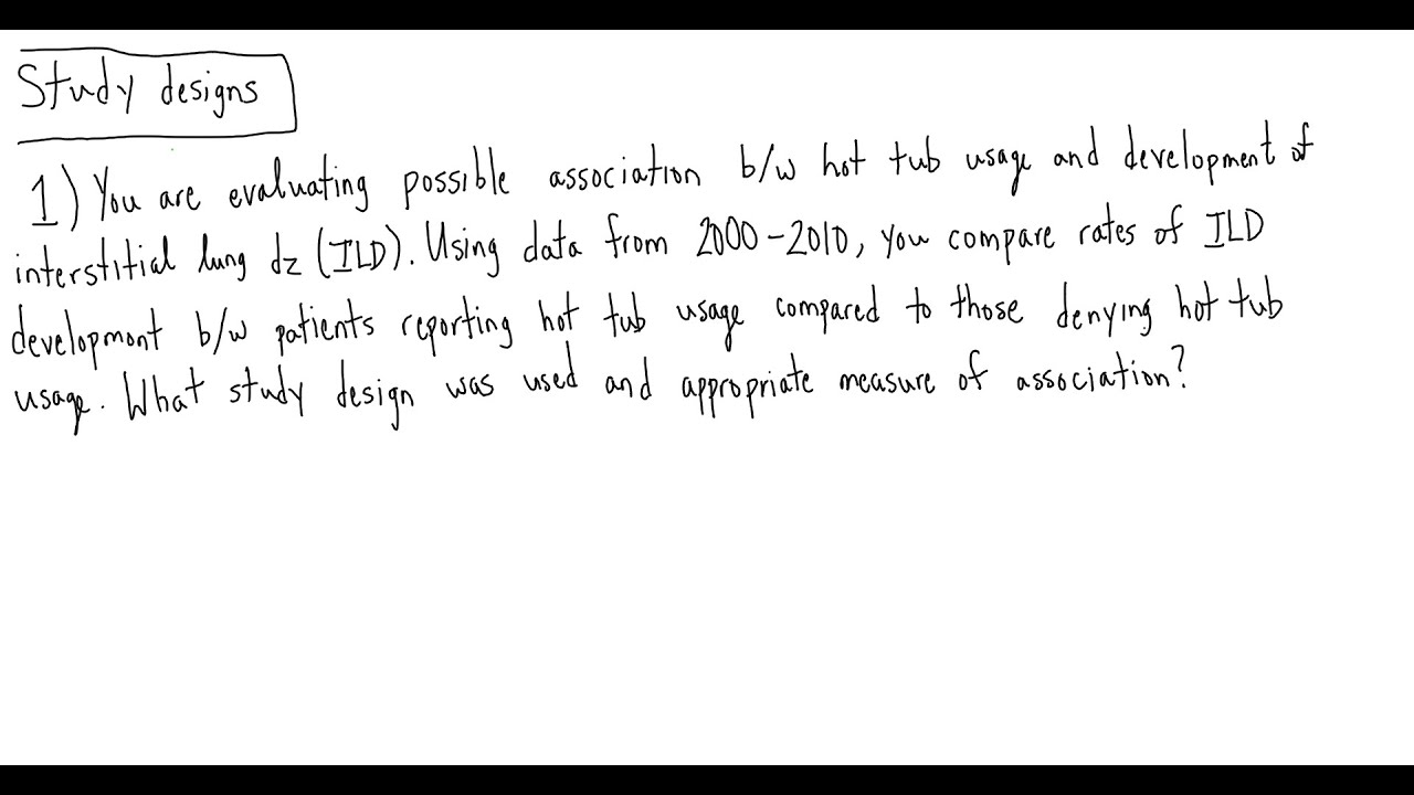 Study Design: Question 1 - YouTube