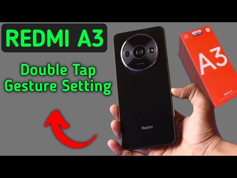 Redmi A3 double tap screen on and off kaise kare, how to enable double tap Gesture in redmi ...