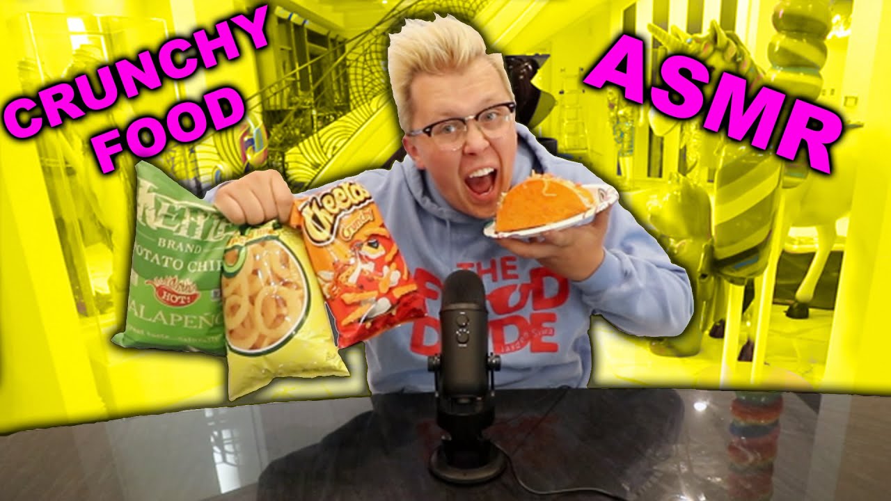 EXTREAMLY CRUNCHY FOOD ASMR MUKBANG!!! - YouTube