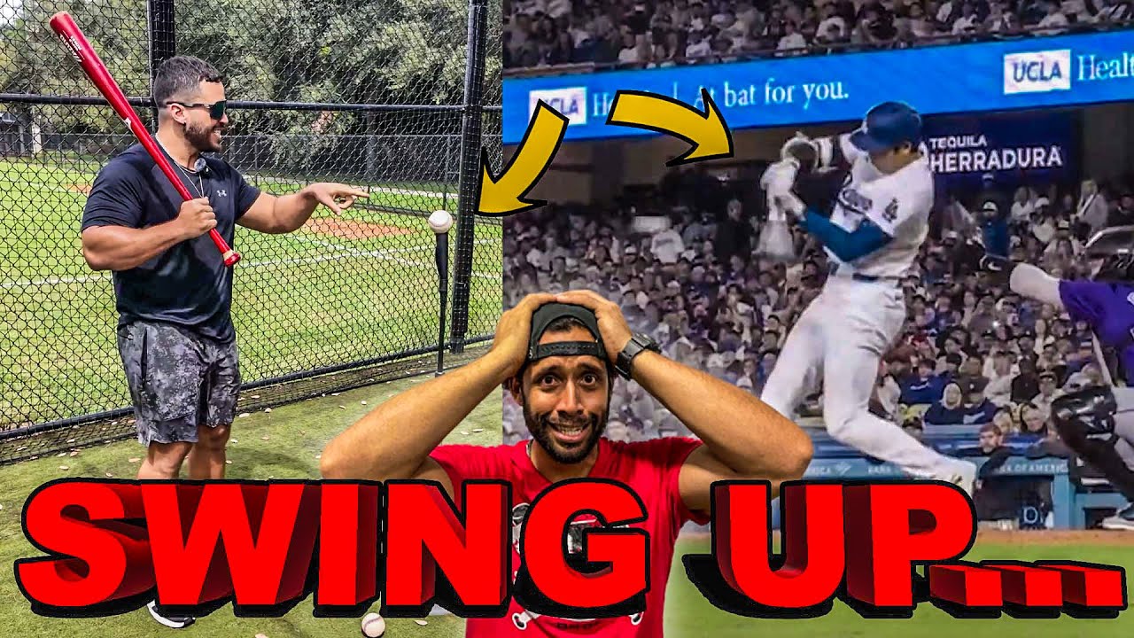 SHOHEI OHTANI SWING UP ON HIGH PITCH - YouTube
