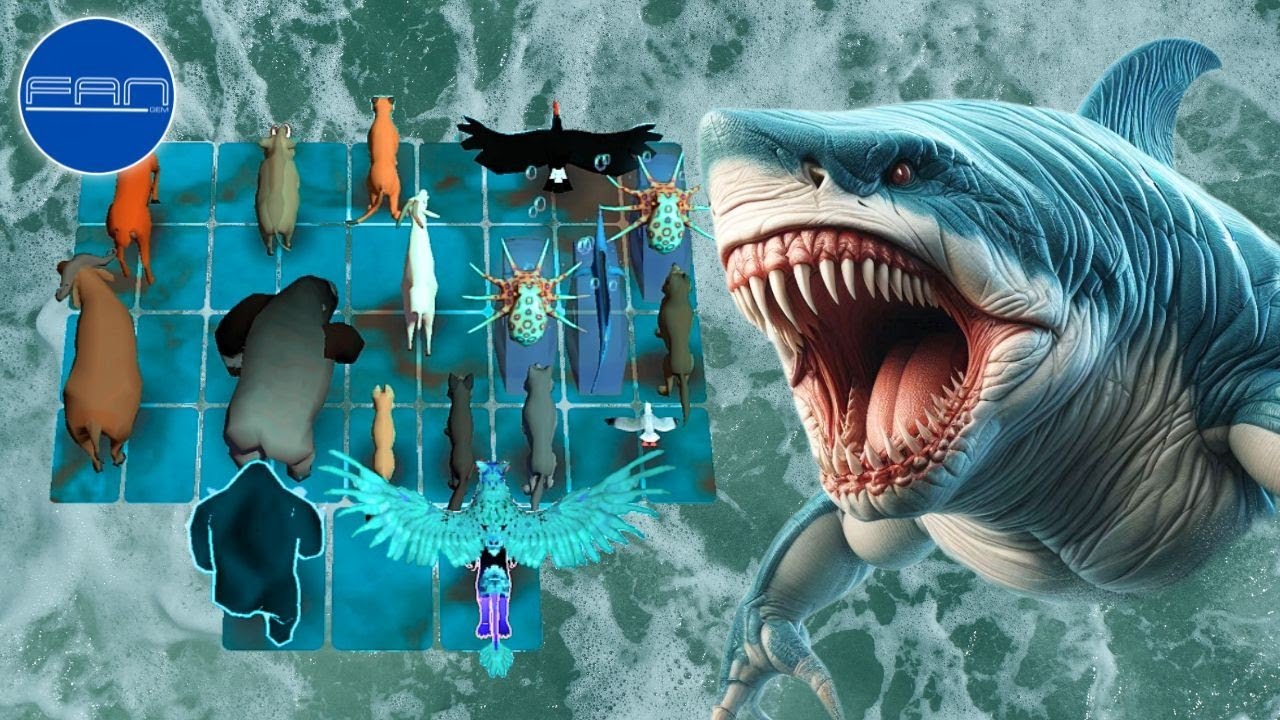 Angry Megalodon in Merge and Hunt - Riot of Nature - YouTube