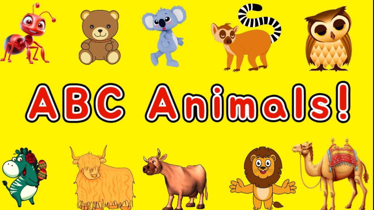 ABC Animals 3 Animals for Every Letter Fun Phonics for Toddlers - YouTube