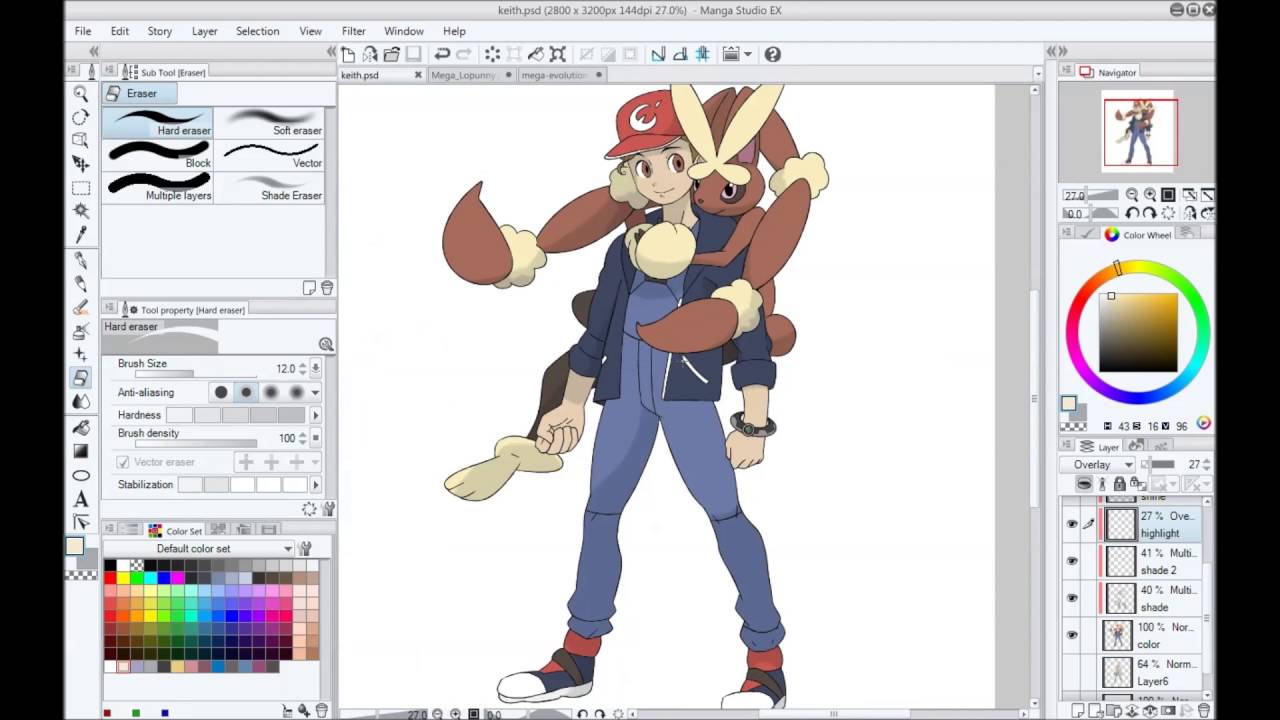 Pokemon Speed Paint - Trainer Keith - YouTube
