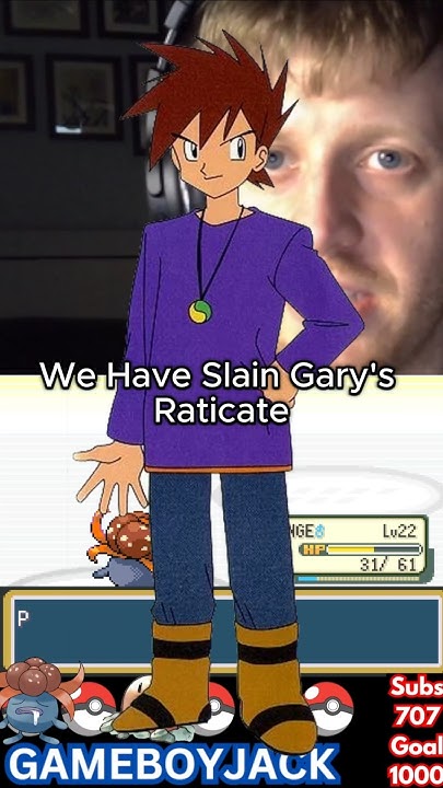 Gary Oak's Raticate is Dead!! #nuzlockechallenge #pokemonfirered #raticate - YouTube