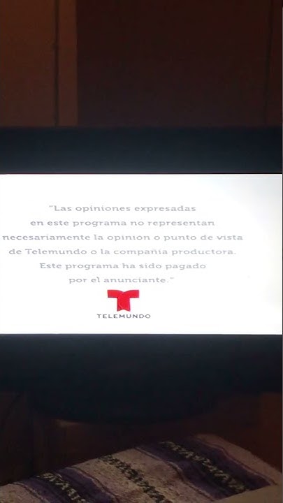 Telemundo Paid programming screen (2021) - YouTube