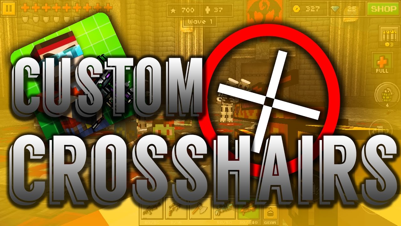HOW TO ADD CUSTOM CROSSHAIRS ON GUN IN PIXEL GUN 3D - YouTube