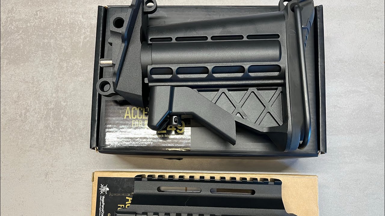 VFC FN M249 GBBR Light Machine Gun RIS and MK46 Style Stock - unboxing ...