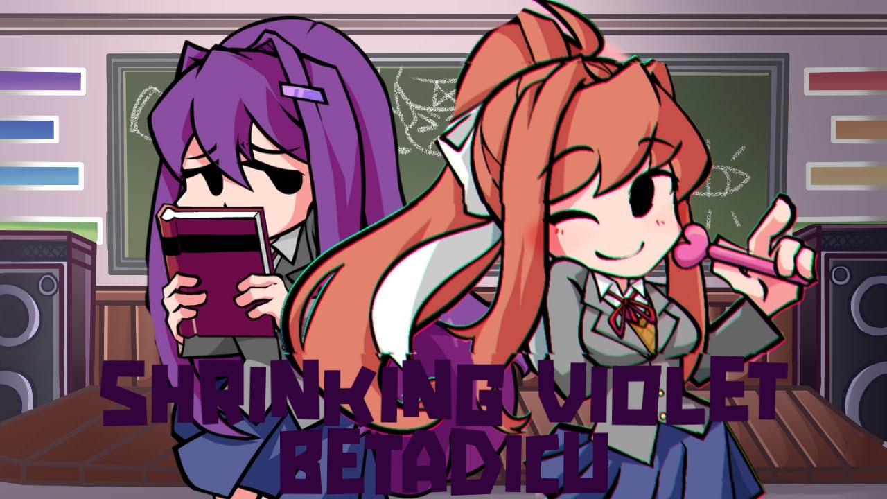 FNF Shrinking Violet But Everyone Sings It🎶(FNF Ddlc Plus Cover)+FLP ...