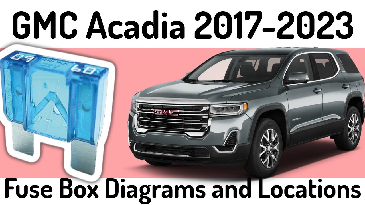 (2017-2023) GMC Acadia Fuse Box Diagrams and Fuse Panel Locations - YouTube