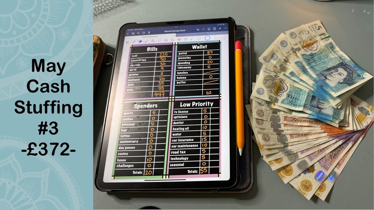 May Cash Stuffing #3 | 23yo UK Cash Budgeter | 100 Envelope Challenge ...