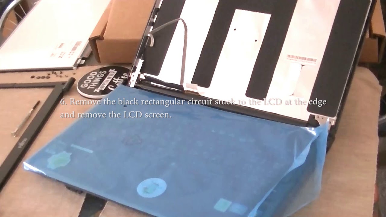 How to replace laptop screen [Fujitsu Lifebook AH532/G52] - YouTube