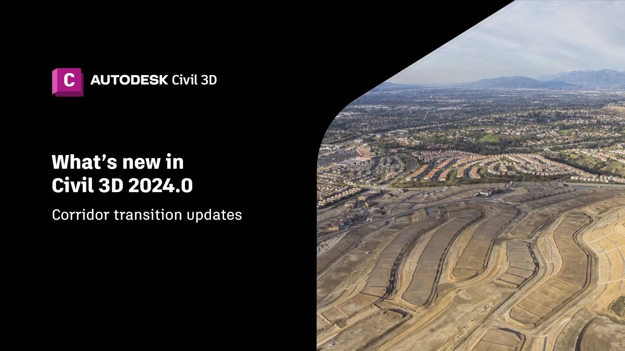 Civil 3D 2024 What's New - Corridor transition updates - YouTube