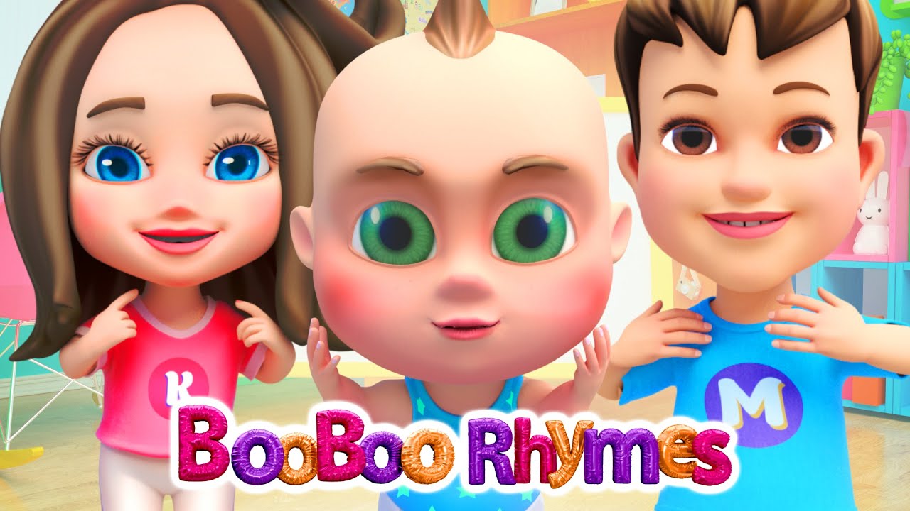 Head shoulders knees and toes Kids song by BooBoo Rhymes/Nursery rhymes ...