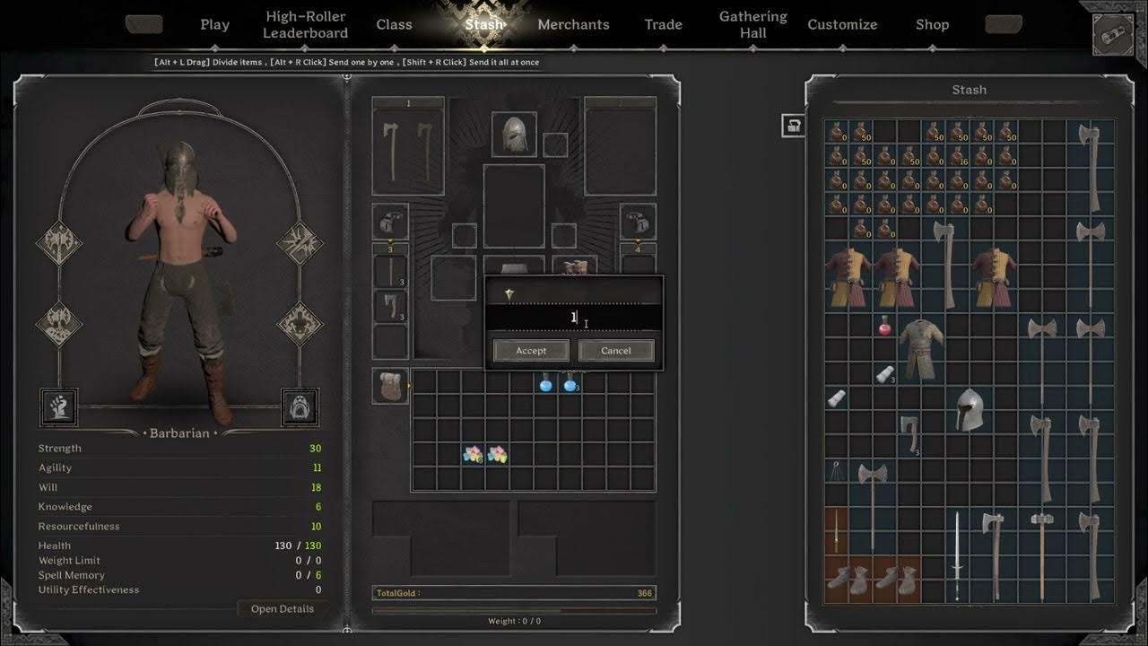 How To Split Items? Two Ways (Dark and Darker) Quick Trade Guide - YouTube