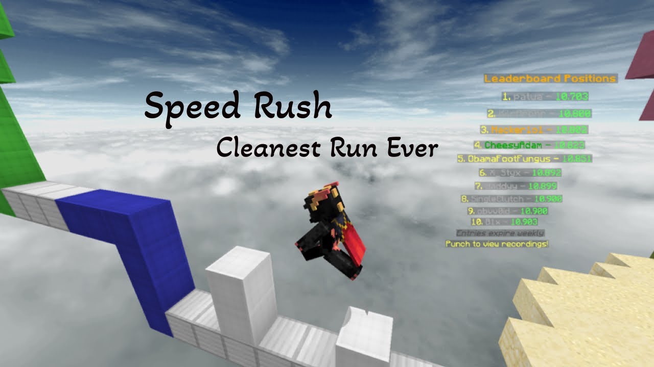 Cleanest Run Ever || Bedwars Practice Speed Rush - YouTube