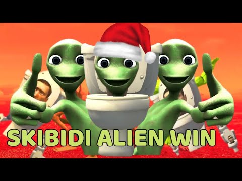 SKIBIDI ALIEN WIN! | GreenAlien Dancing Dame Tu Cosita | FunnyAlien ...