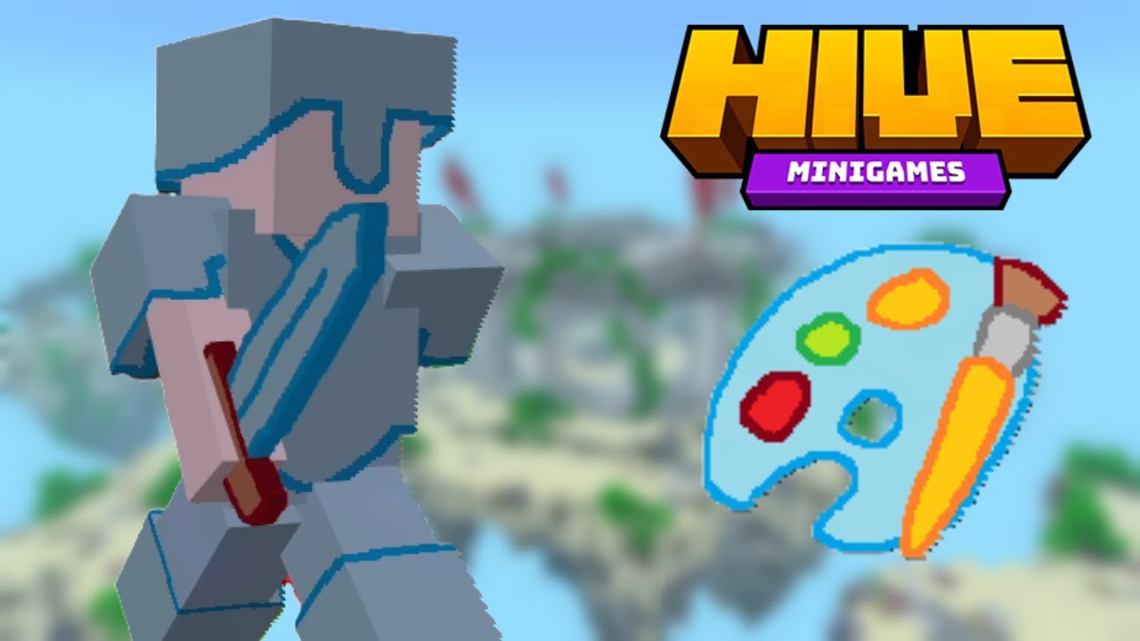 Hive Skywars, but in MS PAINT?! (Texture Pack Download included) - YouTube