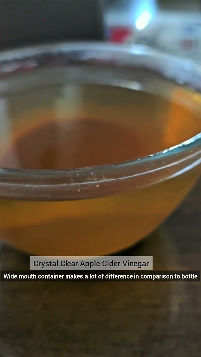Crystal clear Homemade ACV with mother formed at base| 10 months of fermentation | Perfect smell ...