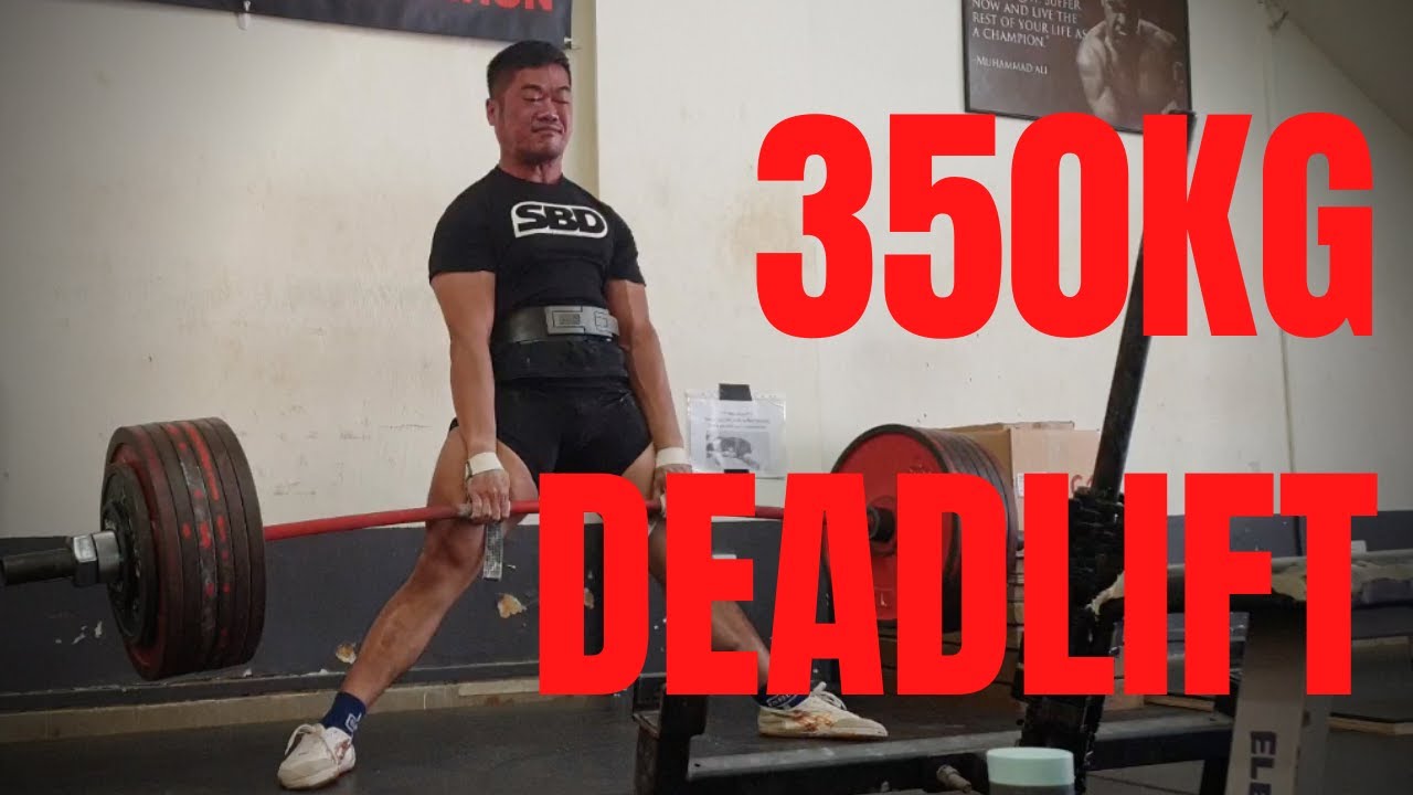 Clinton's Vlog #12 - Biggest Deadlift as u74kg? 350kg deadlifts! - YouTube