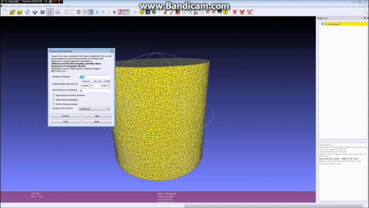 Pointcloud to 3D-Mesh in Meshlab Tutorial auf Deutsch - YouTube