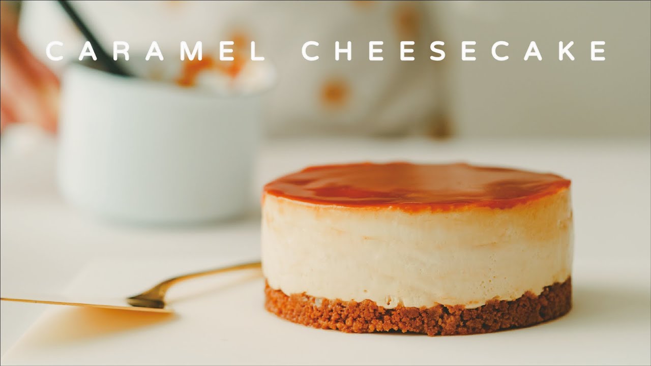 Caramel sea salt cheesecake｜No-bake recipe｜Ohyoo cooking - YouTube