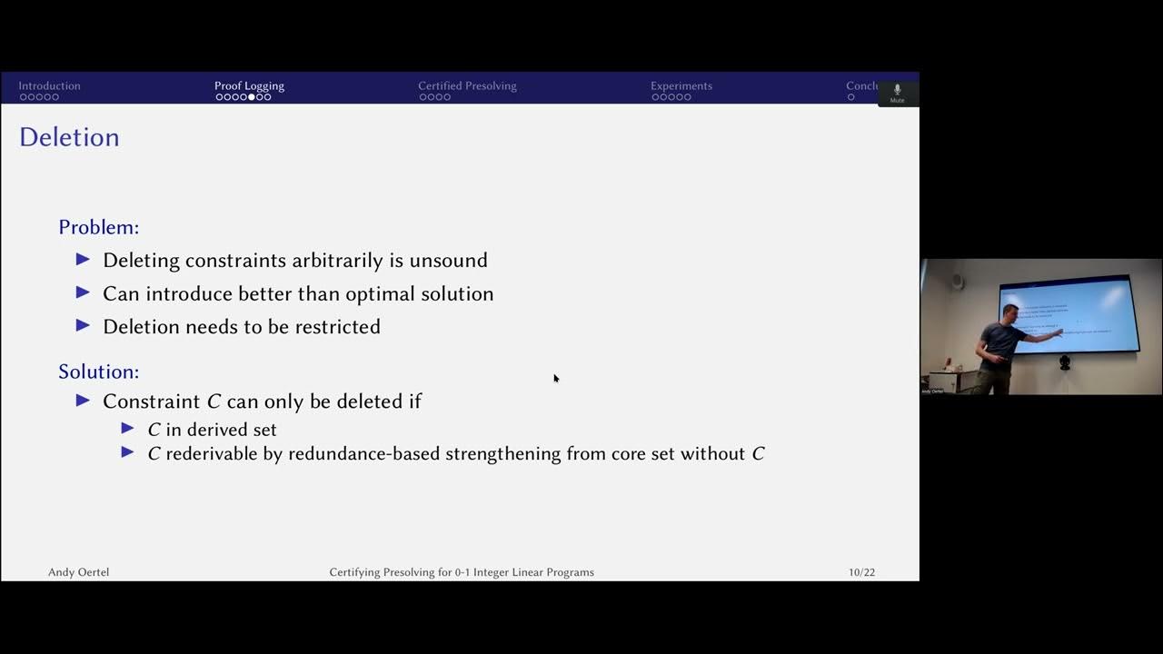 WHOOPS '24: Certifying MIP-based presolve reductions for 0–1 integer ...
