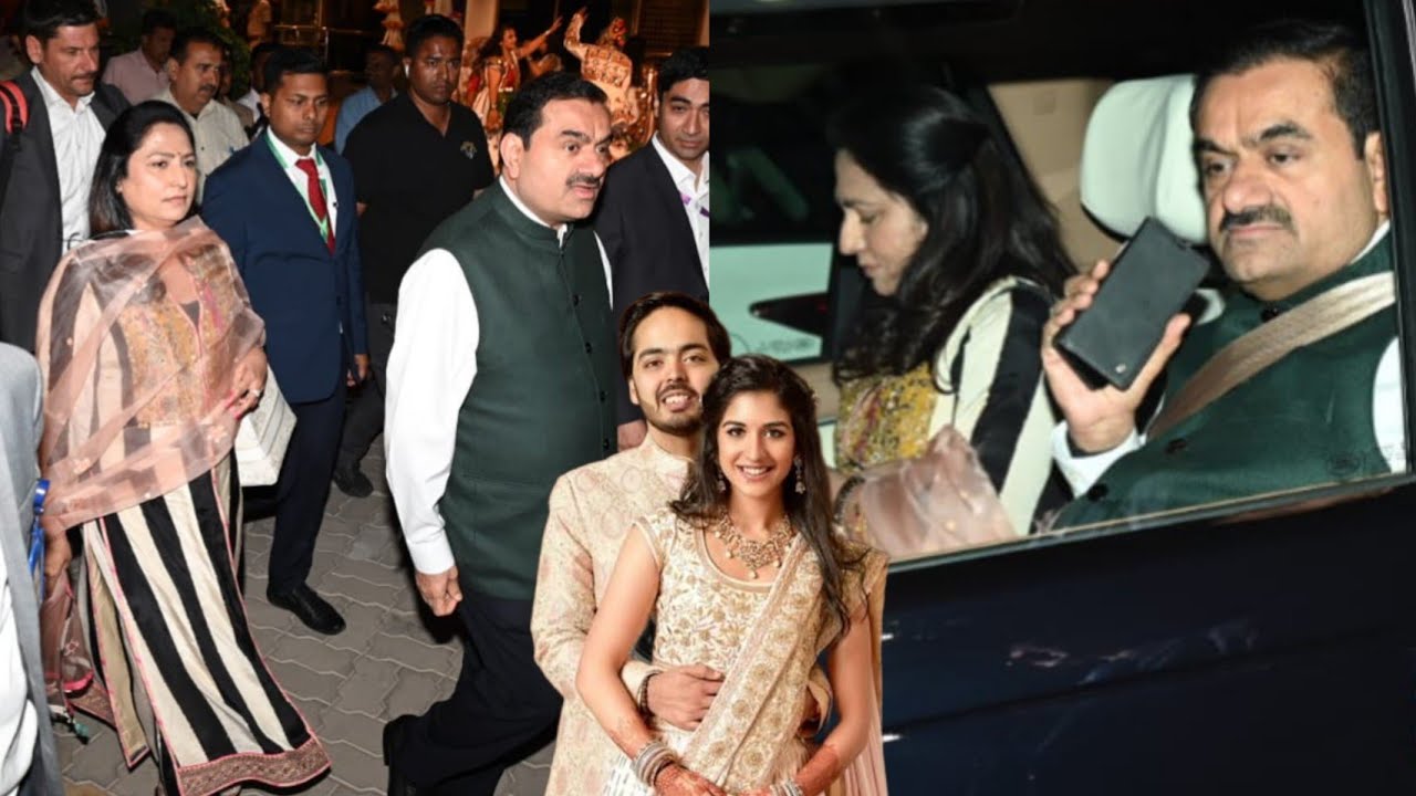 Chairperson of Adani Group Gautam Adani attend Anand Ambanis wedding ...