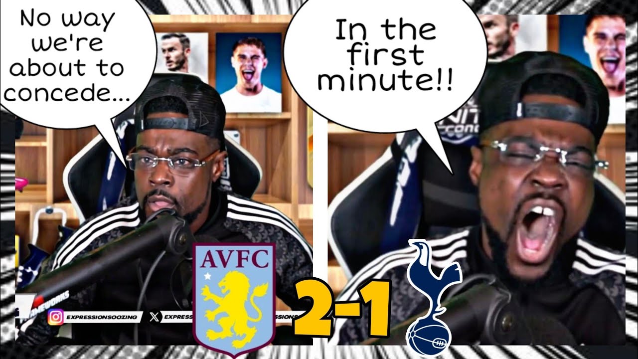 Expressions Oozing RAGES after Tottenham concedes in less than a minute ...
