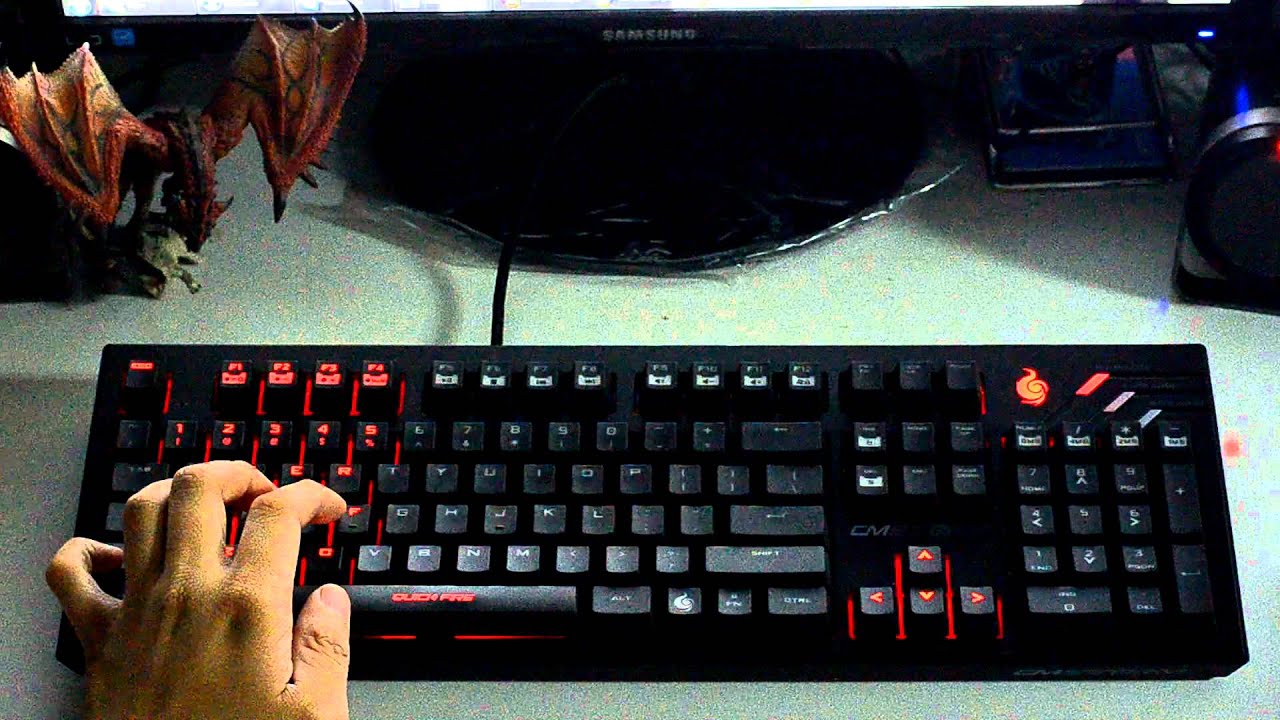 CM Storm QuickFire Pro Mechanical Keyboard - YouTube