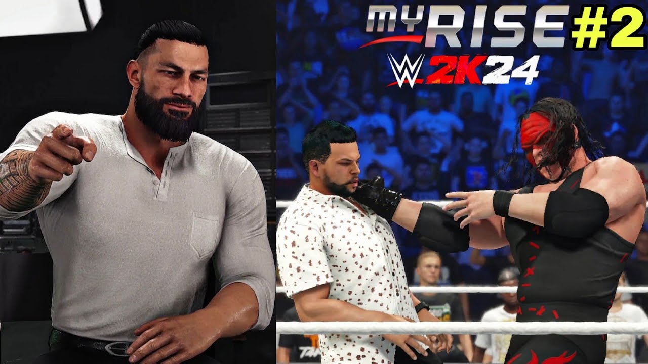 WWE 2k24 My Rise - Undisputed Gameplay Walkthrough Ep #2 | Roman Reigns ...