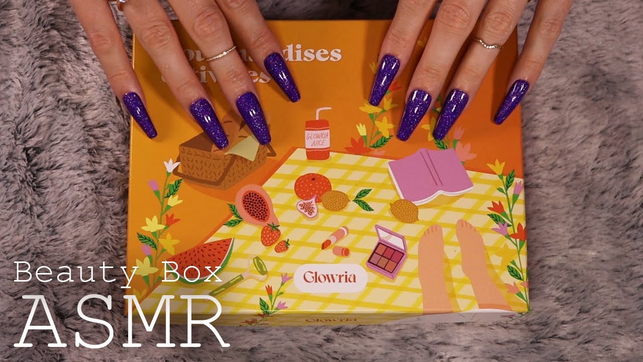ASMR Glowria Unboxing (🎧 soft spoken, tracing, tapping, scratching) - YouTube