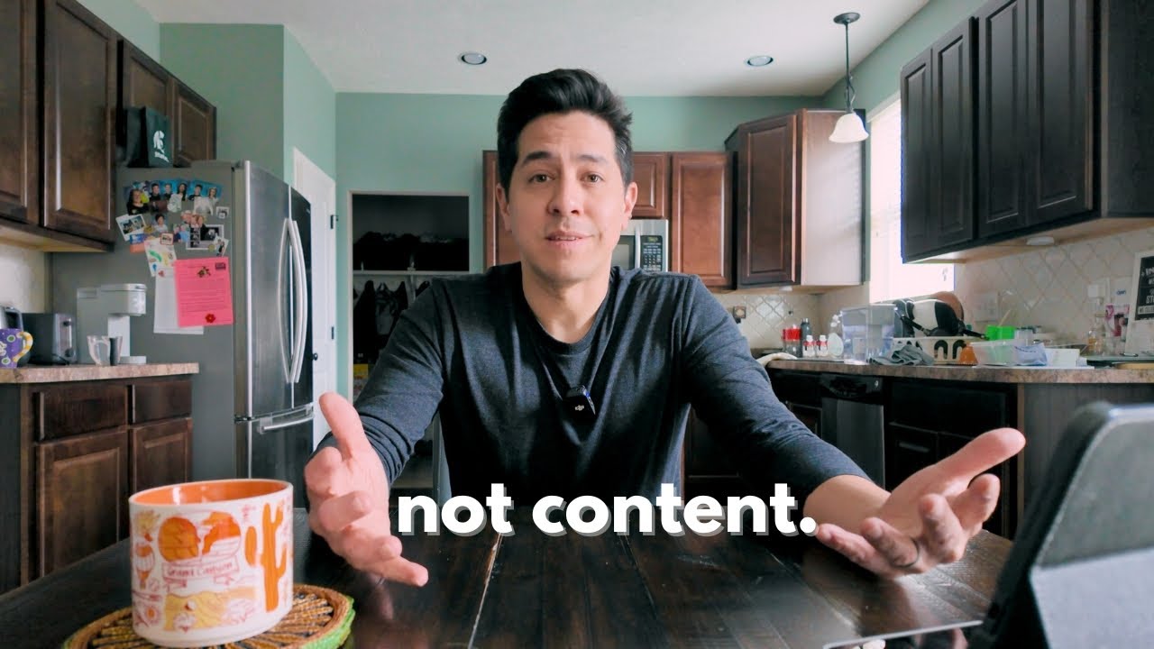 Not everything has to be content. - YouTube