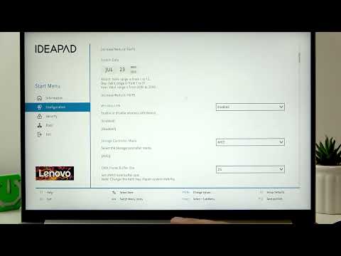 LENOVO IdeaPad Slim 5 – How to Change UMA Frame Buffer Size