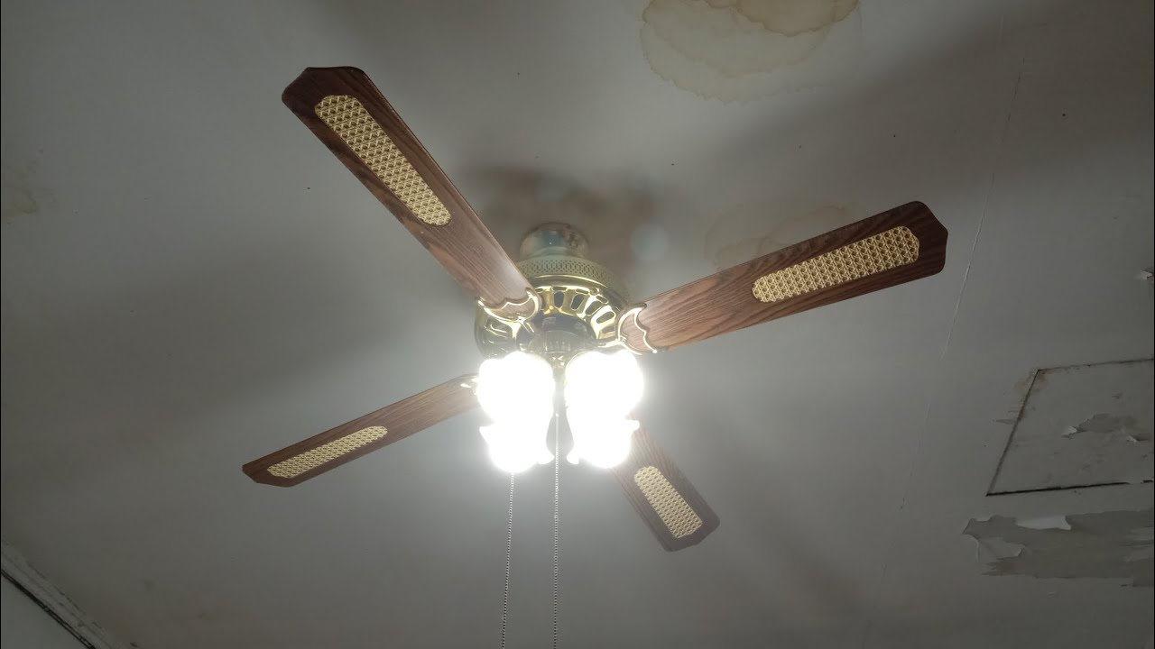 52" Uchida decorative ceiling fan - YouTube